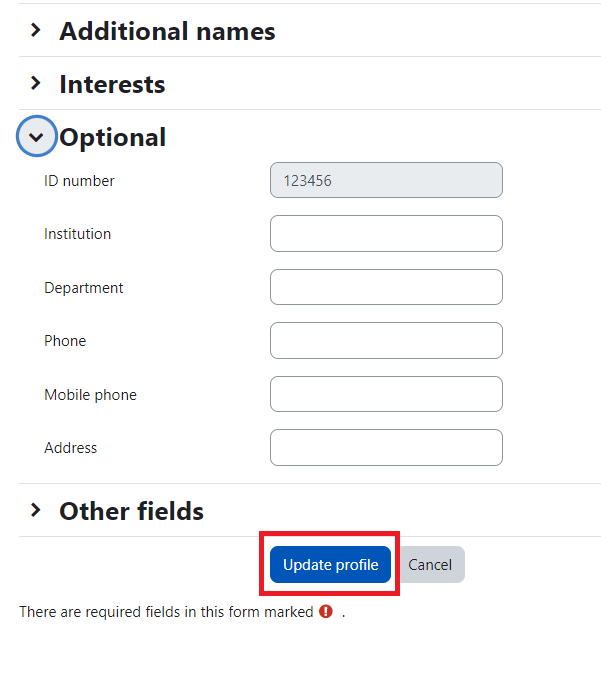 FAQs: Where is my account information? | Moodle